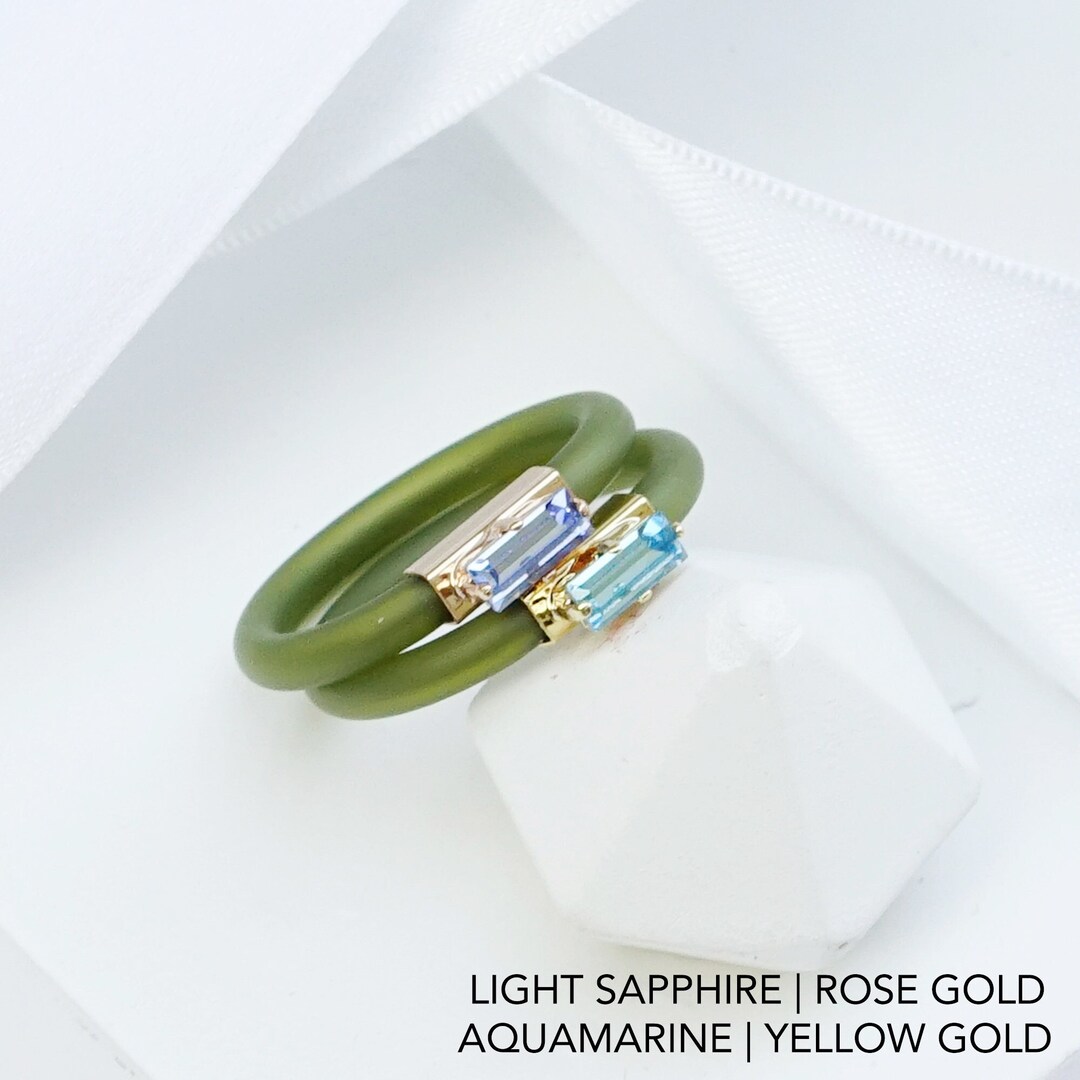 Silicone Ring, Silicone Wedding Ring, Rubber Rings With Stone, Thin ...
