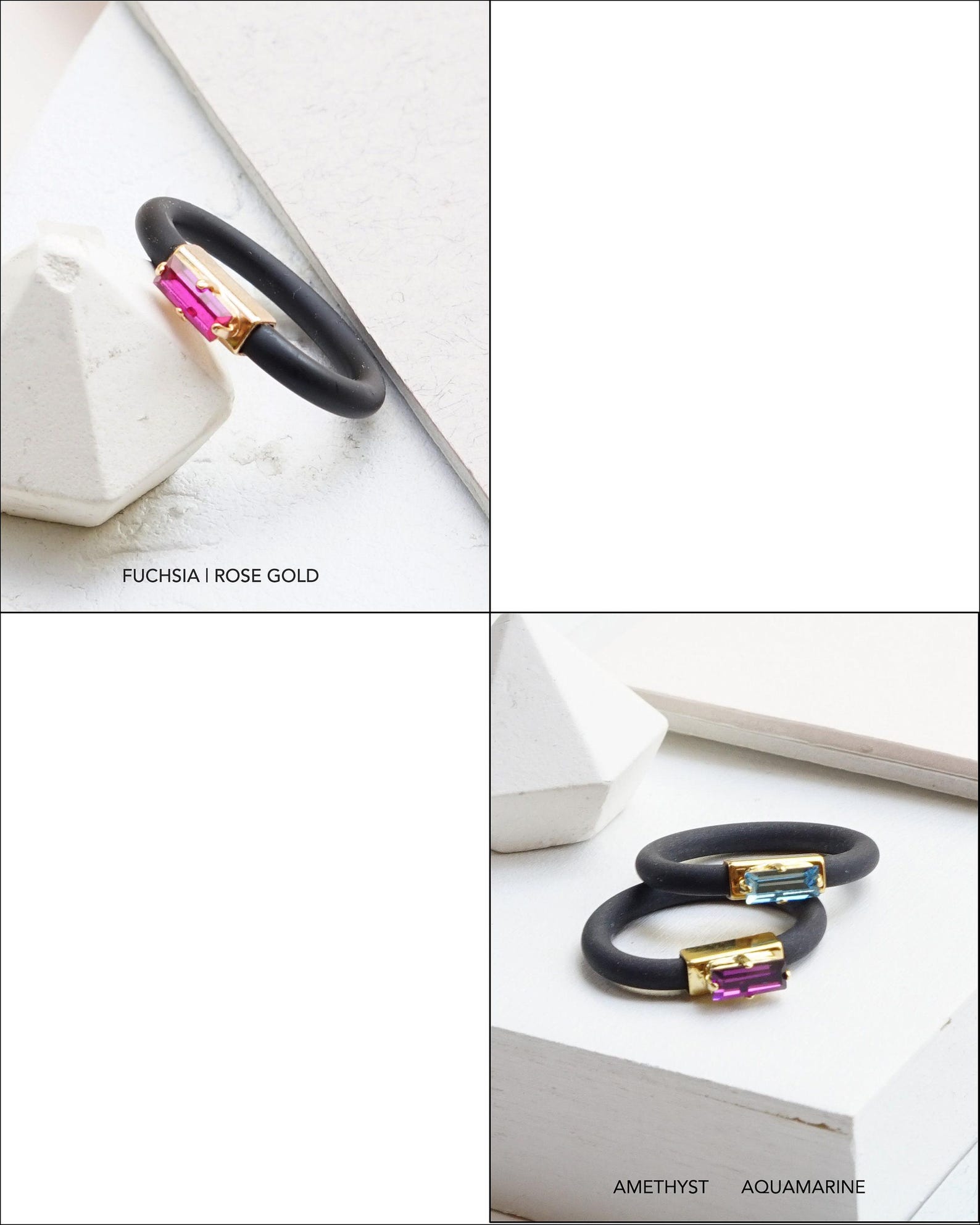 Silicone Rings for Women, Silicone Ring With Crystal, Pink Silicone ...
