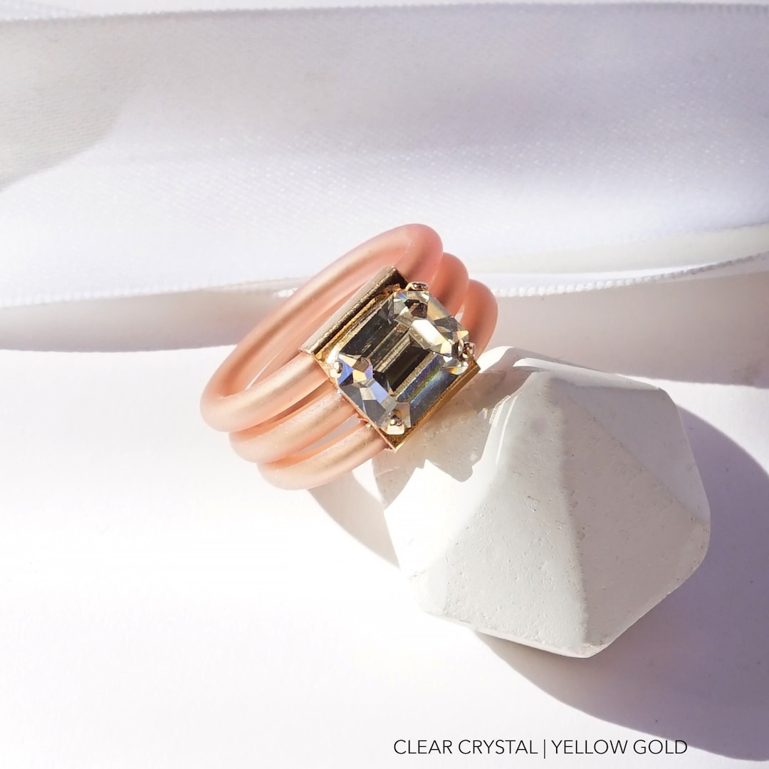 Silicone Rings Women, Rubber Band, Stone Ring, Wide Ring, Rubber Ring ...