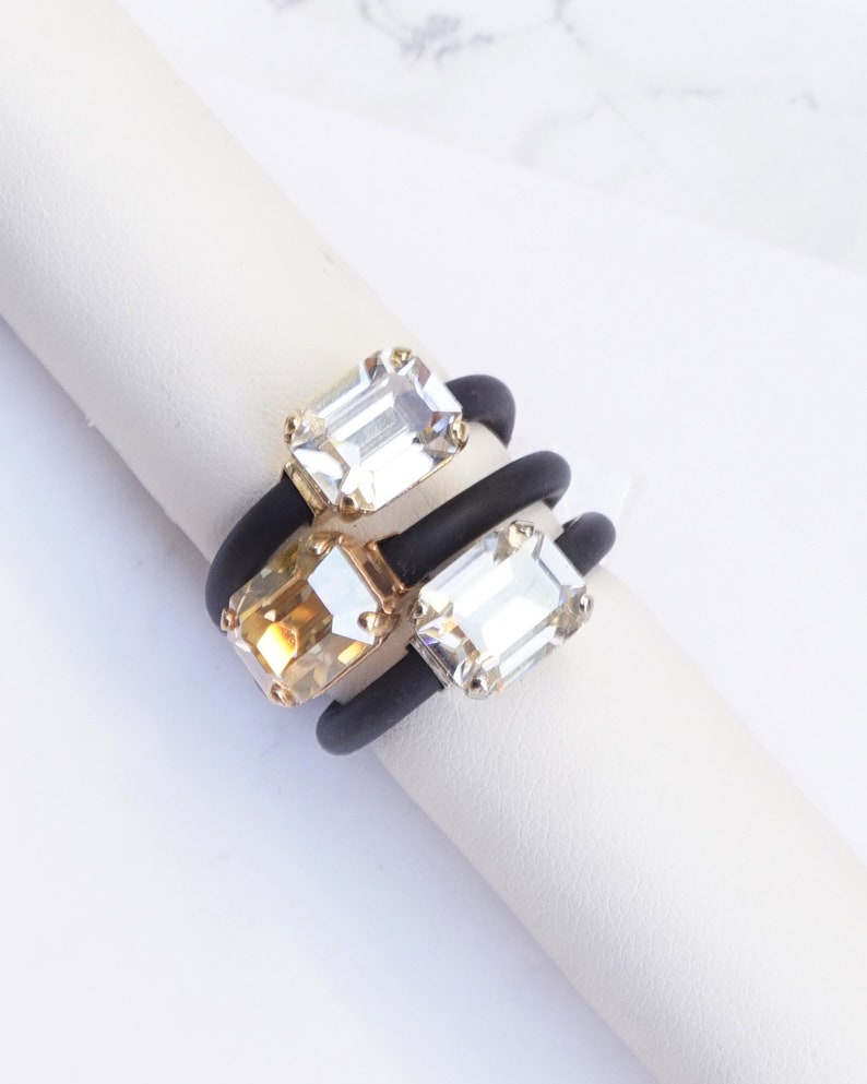 Silicone Ring With Stone, Silicone Ring Women, Thin Rubber Ring ...