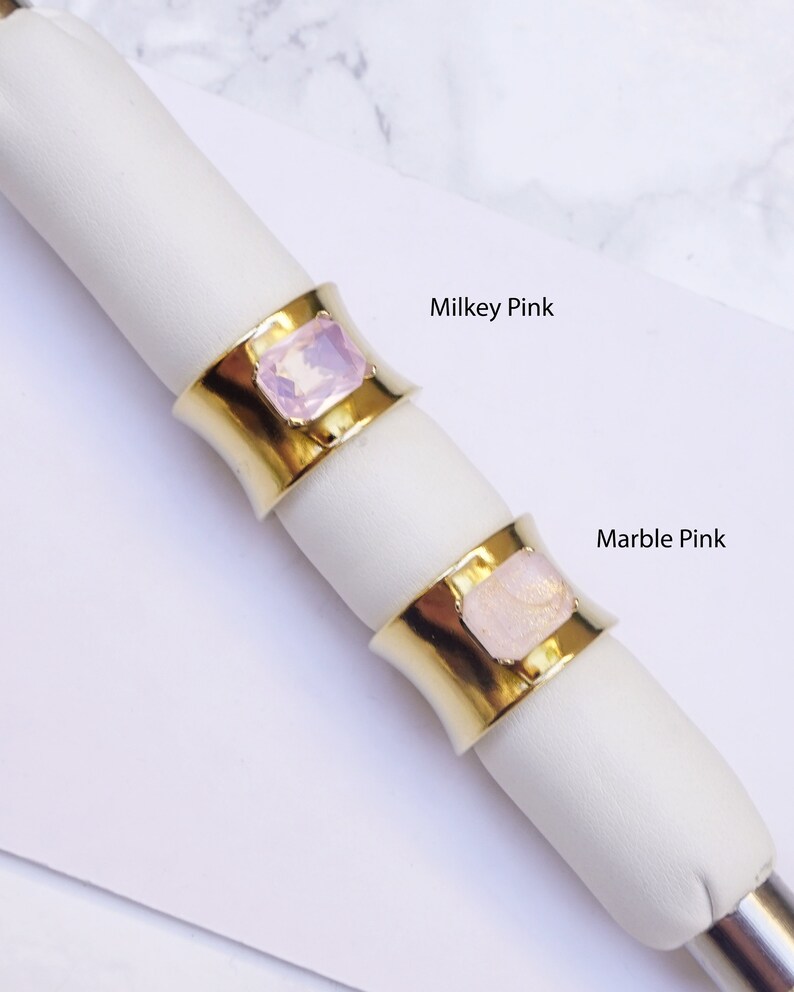 Wide Band Rings for Women Thick Gold Ring Unique Rings for - Etsy