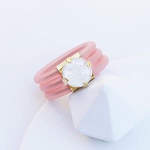 Silicone Rings Women, Triple Rubber Band, Vintage Rose Ring, Wide ...