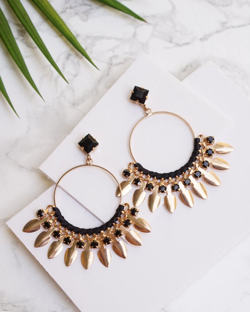 Statement Earrings for Women, Big Hoop Earrings, Ethnic Earrings, Boho ...