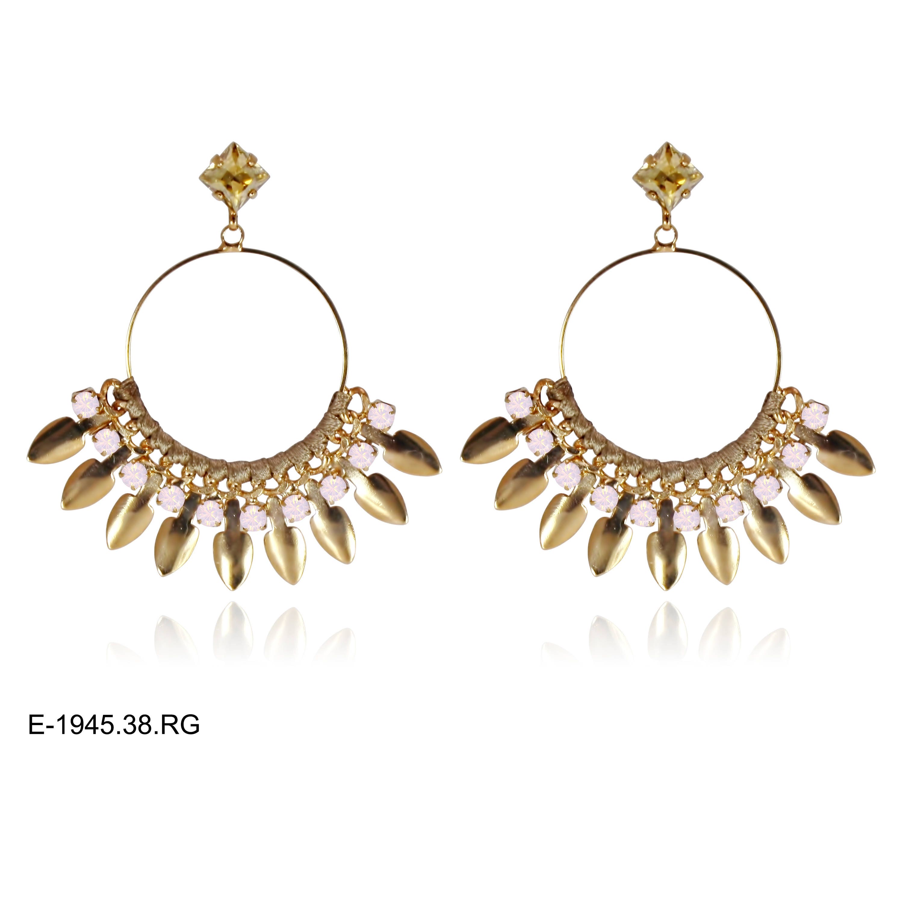 Gypsy Hoops, Gold Hoops Earrings, Hoop Drop Earrings, Unique Earrings ...