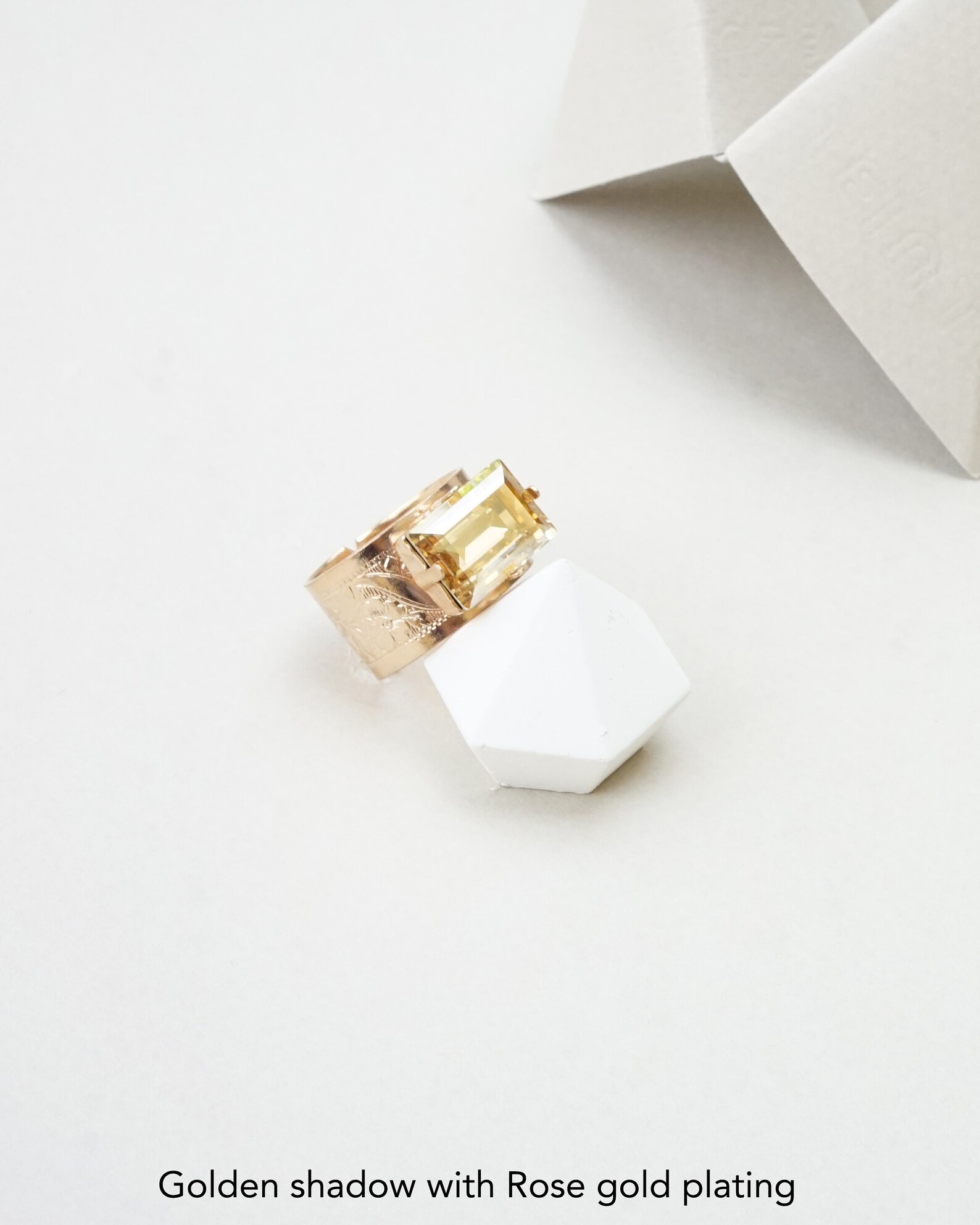 Large Rings for Women, Thick Wide Silver Ring Band, Emerald Cut Ring ...