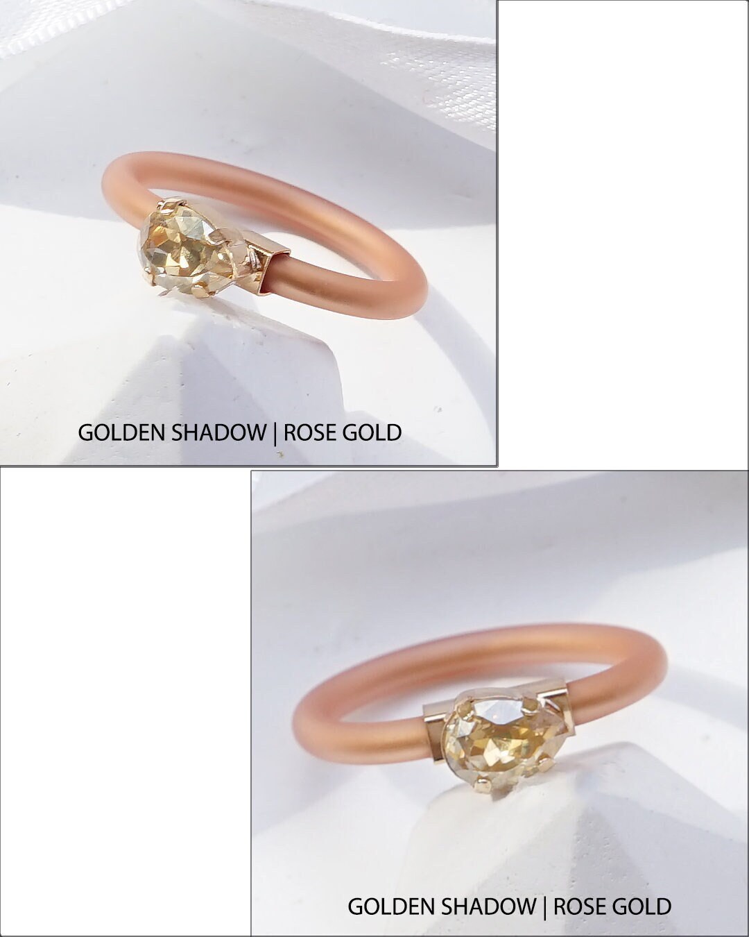 Rubber Rings, Gold Silicon Rings, Engagement, Silicone Ring Women ...