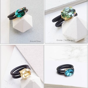 Silicone Rings With Stone, Rubber Ring Band, Blue Ring, Silicone ...