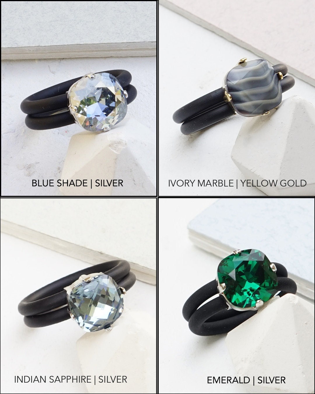 Blue Ring, Silicone Ring Band, Rubber Band, Silicone Engagement Rings ...