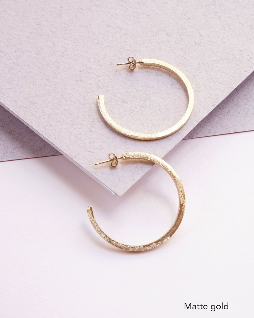 Thin Gold Hoop Earrings,textured Hoop Earrings,thin Gold Hoop Earrings ...