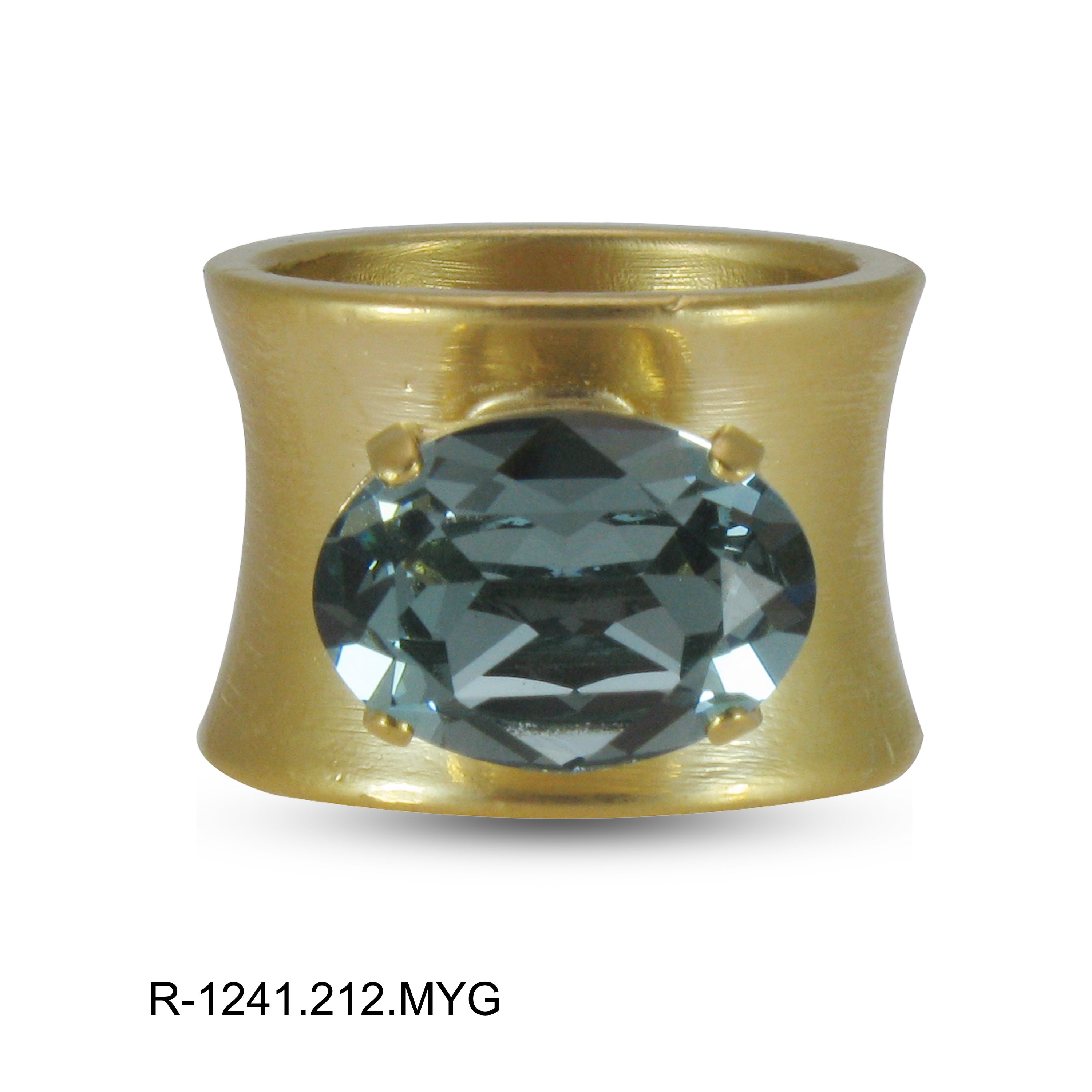 Light Blue Ring, Gold Wide Rings for Woman, Dusty Blue Jewelry, Blue ...