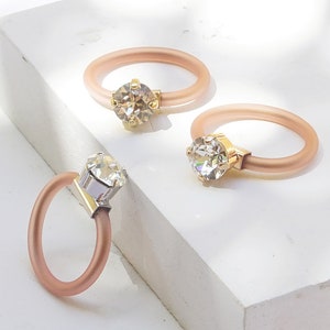 Silicone Rings Women, Clear Silicones Ring, Rubber Ring, Thin Ring ...