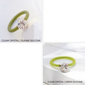 Silicone Rings Women, Clear Silicones Ring, Rubber Ring, Thin Ring ...