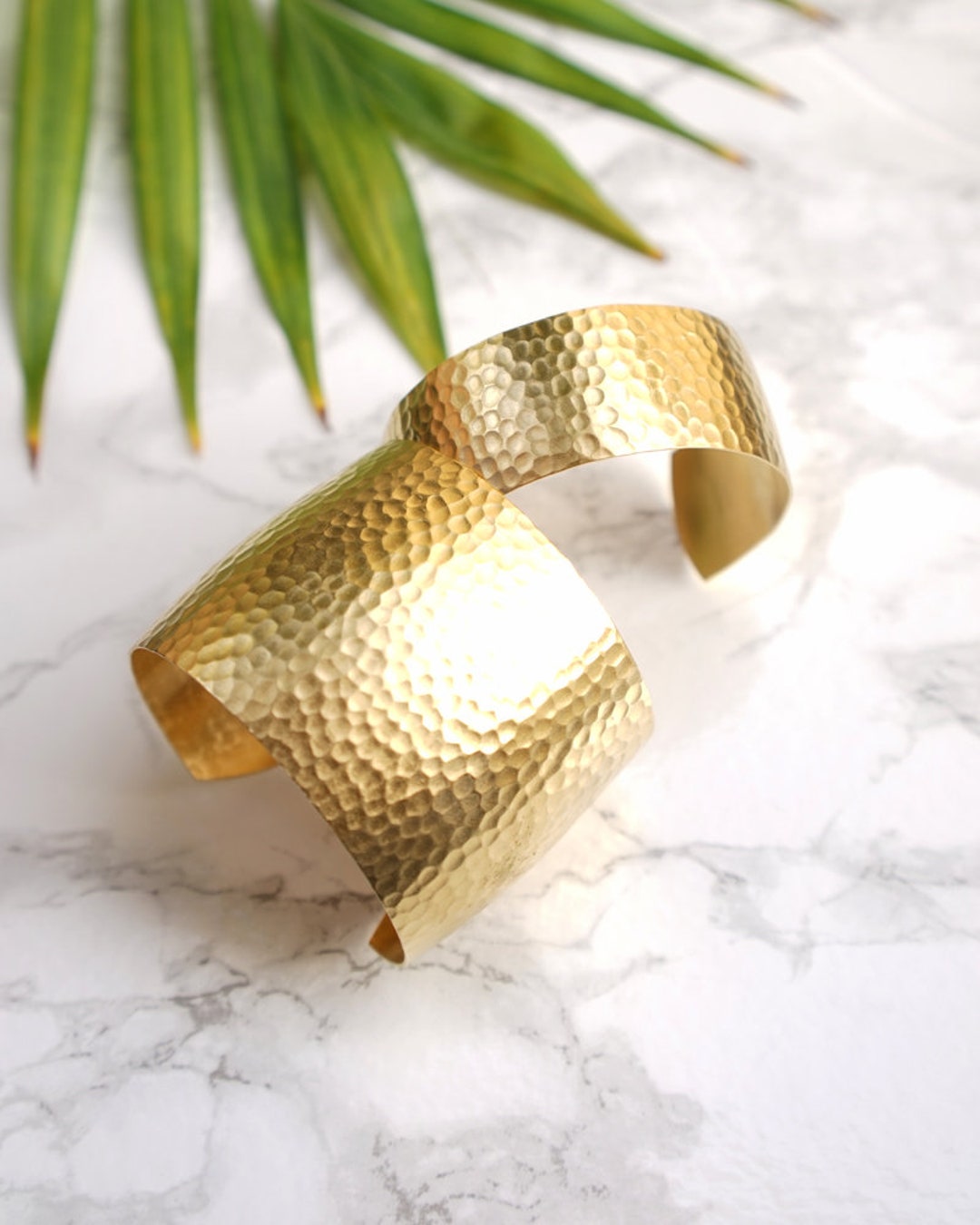 Gold Cuff Bracelet, Wide Cuff Bracelet for Women, Plated Gold Open Cuff ...