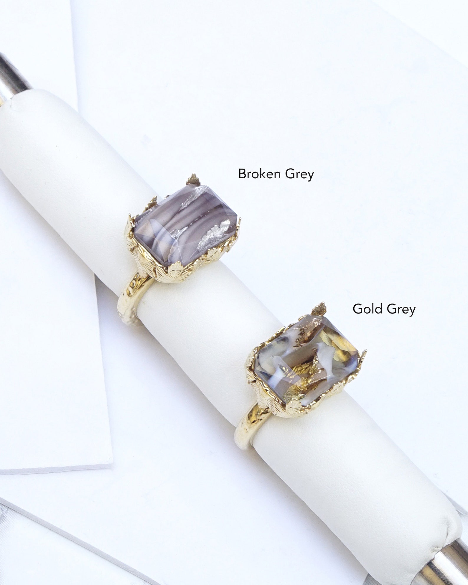 Blue Rings for Women Blue Stone Rings Octagon Stone Ring | Etsy