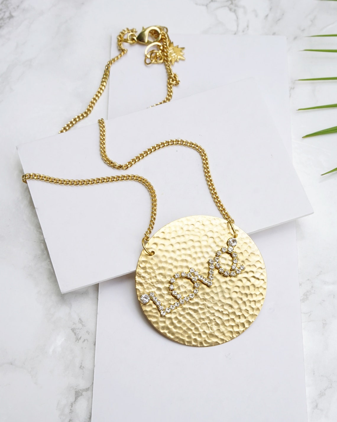 Love Necklace Gold Jewelry Gift Gold Love Script Necklace - Etsy