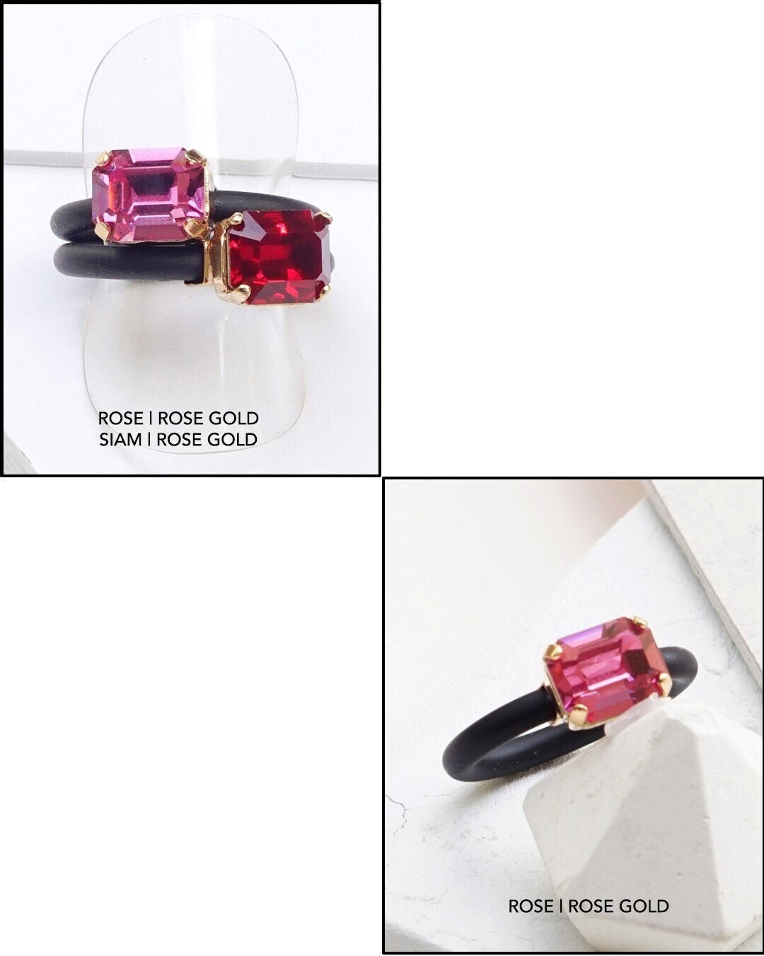 Rubber Ring for Women, Silicone Rings Women, Pink Ring, Wide Ring ...