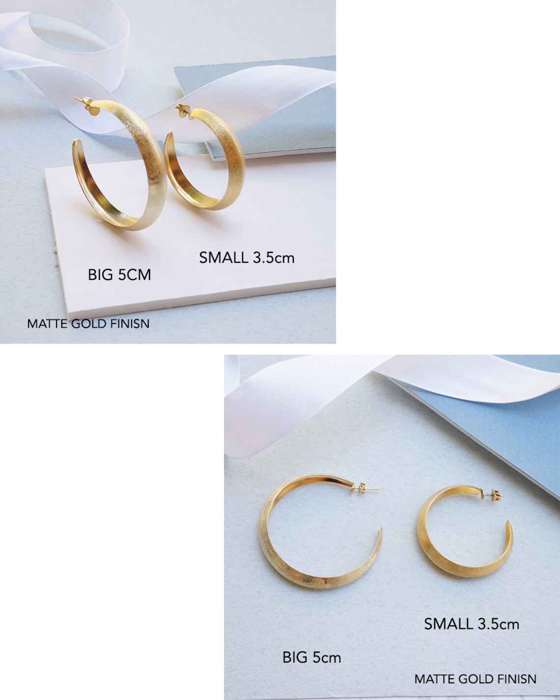 Thick Gold Hoops Wide Earrings Hoop Big Hoops Gold Chunky - Etsy