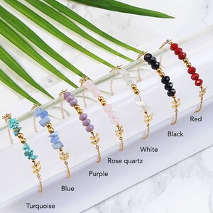 Mini Gemstone Bracelet, Tiny Bracelet, Dainty Gemstone Bracelet, Simple ...