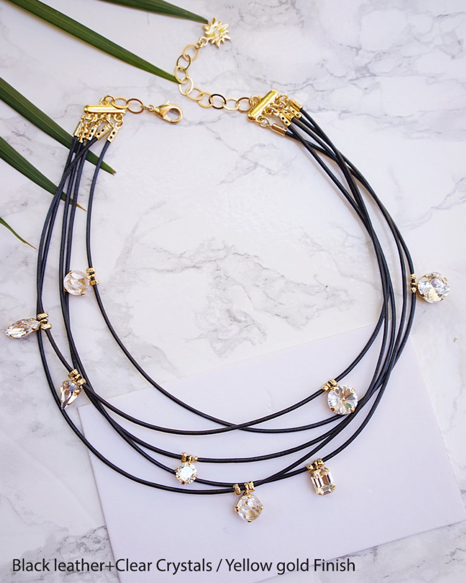 Leather Necklaces for Women Multiple Leather Necklaces - Etsy