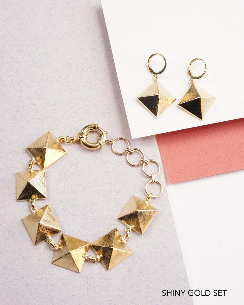 Gold Geometric Earrings for Women Modern Jewelry for Women - Etsy