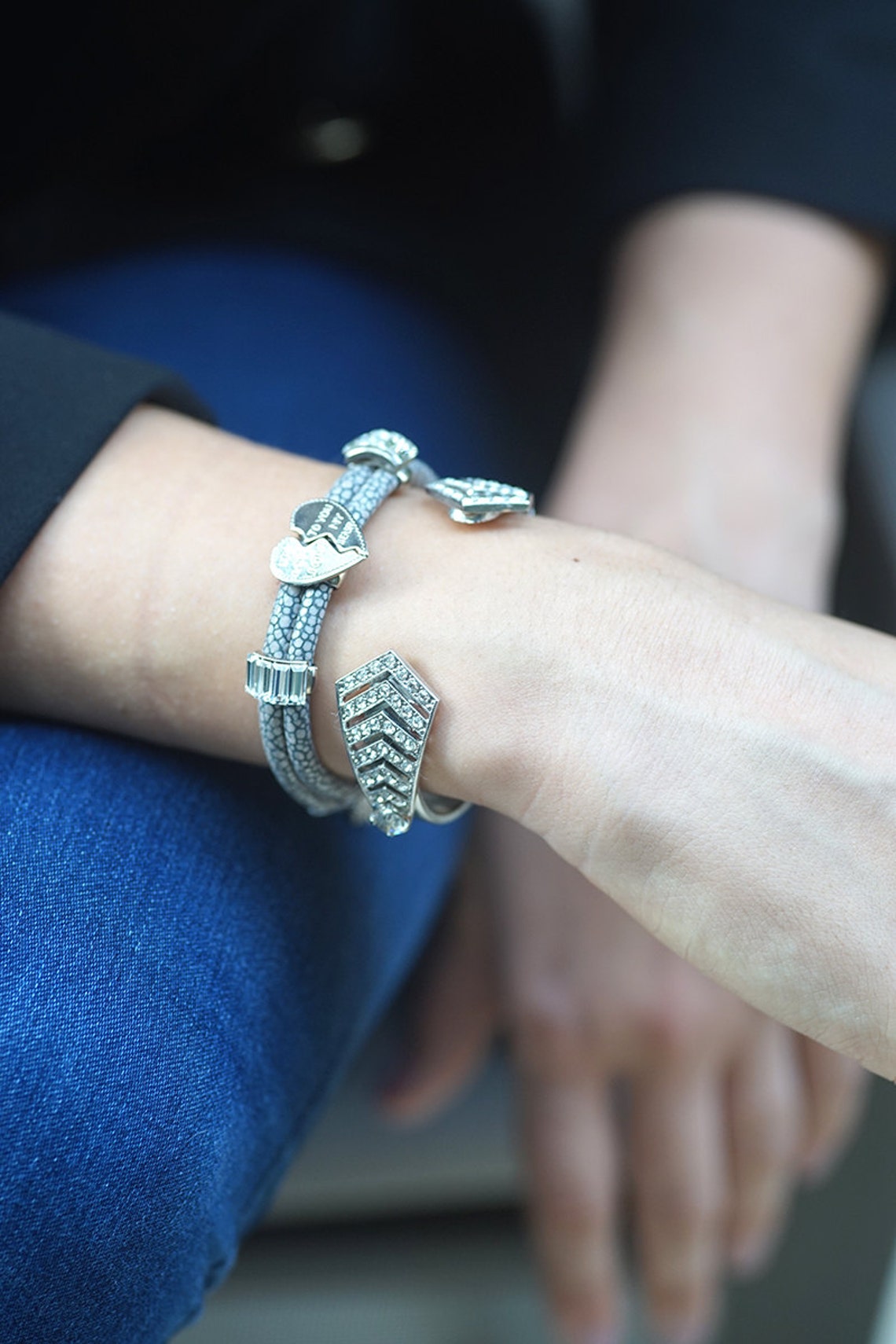 Broken Heart Bracelet Leather Bracelets for Women Girlfriend - Etsy