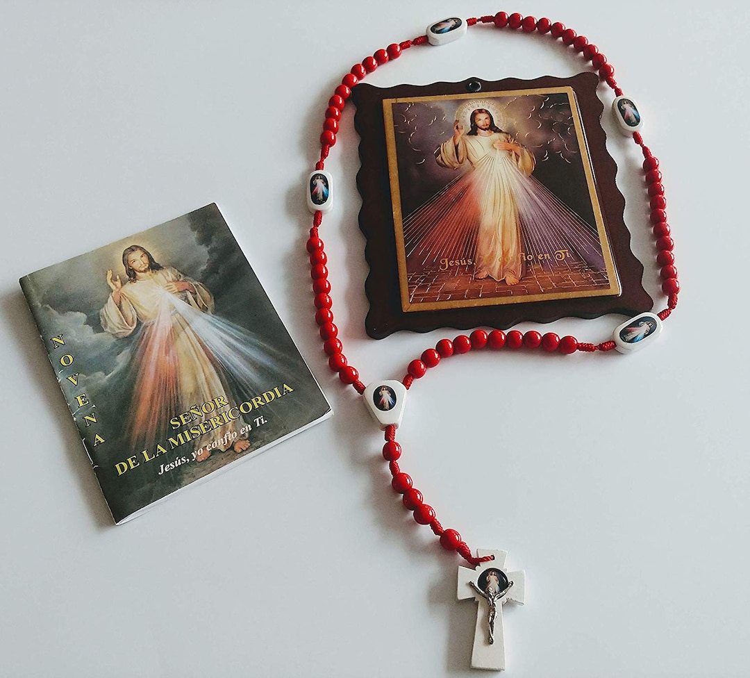 Divina Misericordia. Rosario Libro De REZOS CUADRO Con La IMAGEN - Etsy
