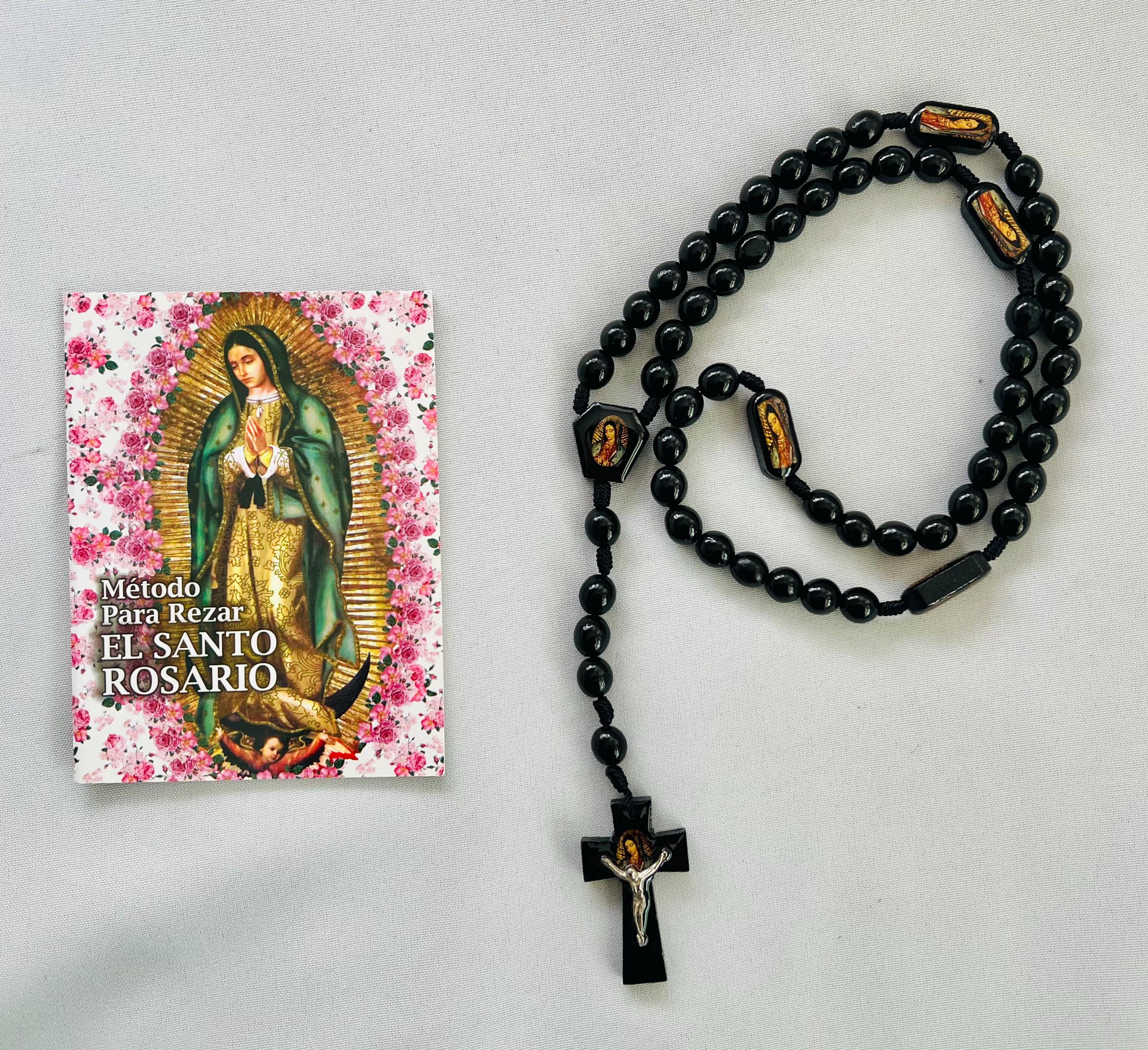 Set Para Rezo: "metodo Para Rezar El Santo Rosario" Y Rosario De Madera ...