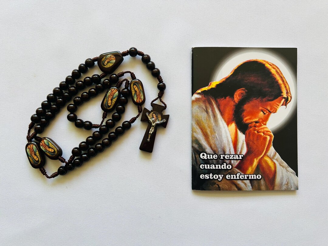 Libro Para Rezo: que Rezar Cuando Estoy Enfermo Y Rosario De Madera ...