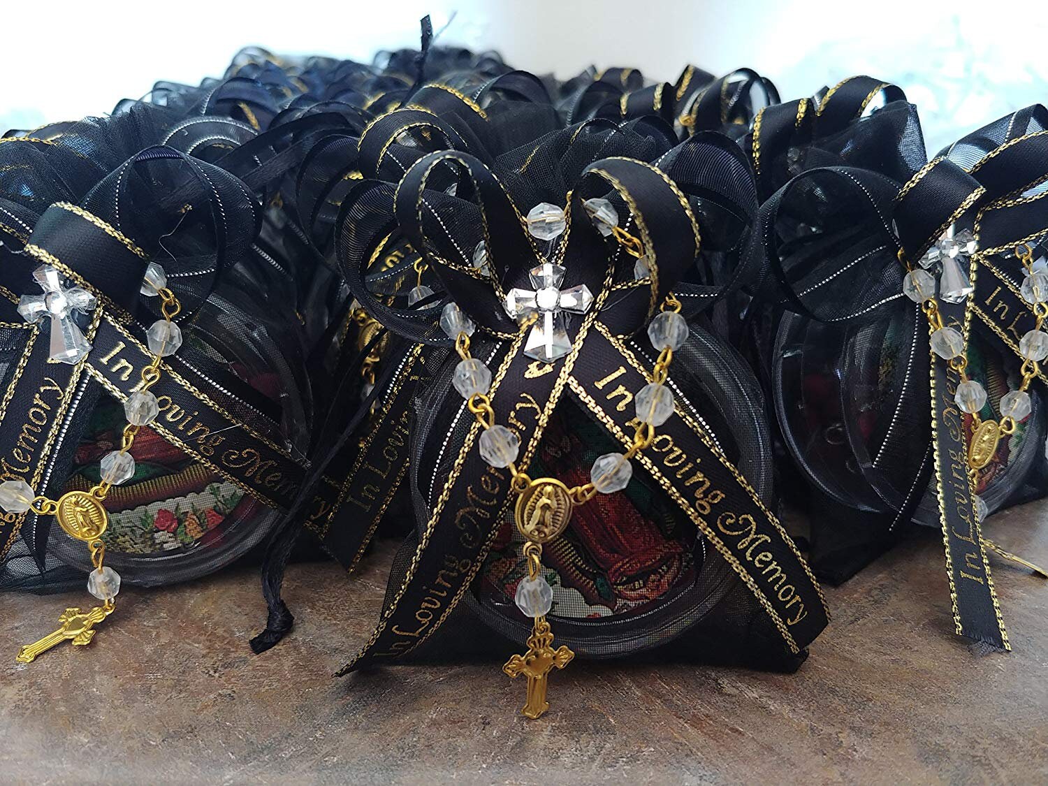 Rest in Peace in Loving Memory Black Organza Bags Red Our - Etsy