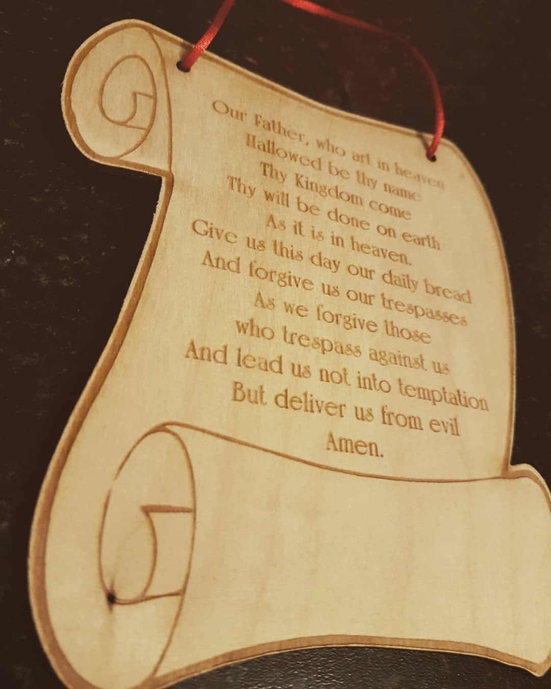 Our Lord's Prayer Wooden Plaque | Etsy