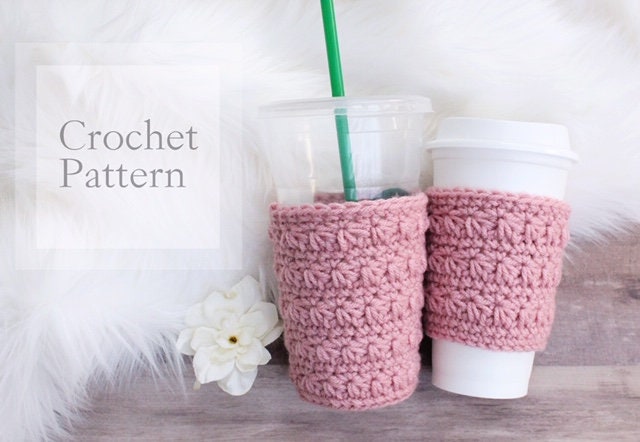 Star Stitch Coffee Cozy Pattern PDF PATTERN Digital File - Etsy