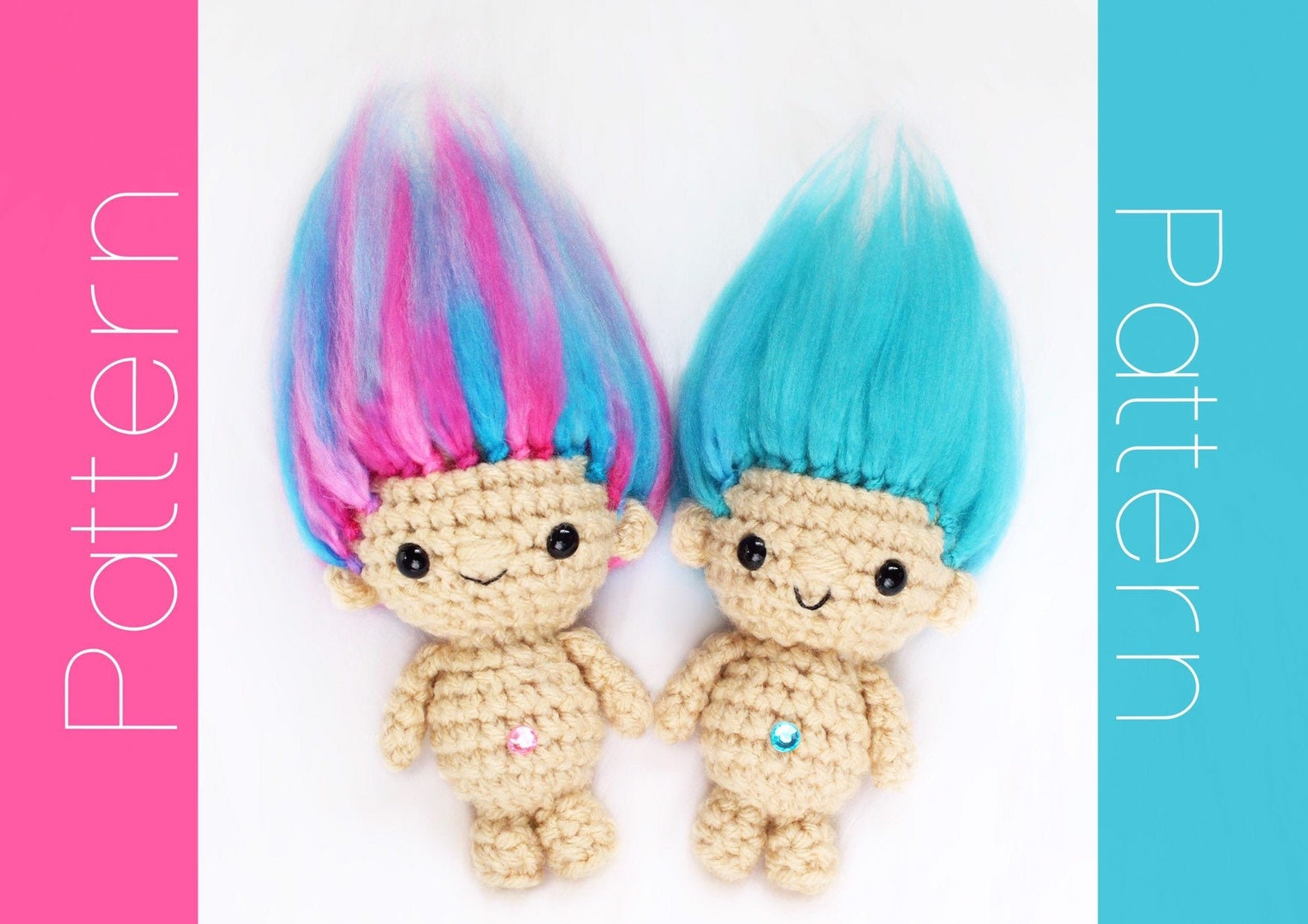 MINI Troll Pattern PDF File ONLY 90's Troll Mini Troll - Etsy