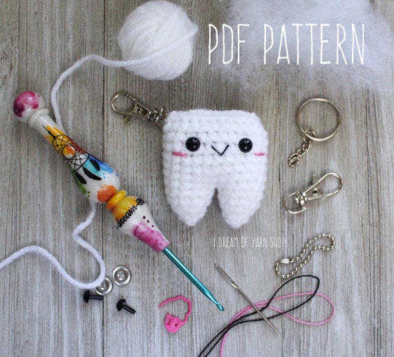 Amigurumi Tooth Crochet Pattern PDF PATTERN ONLY Crochet | Etsy