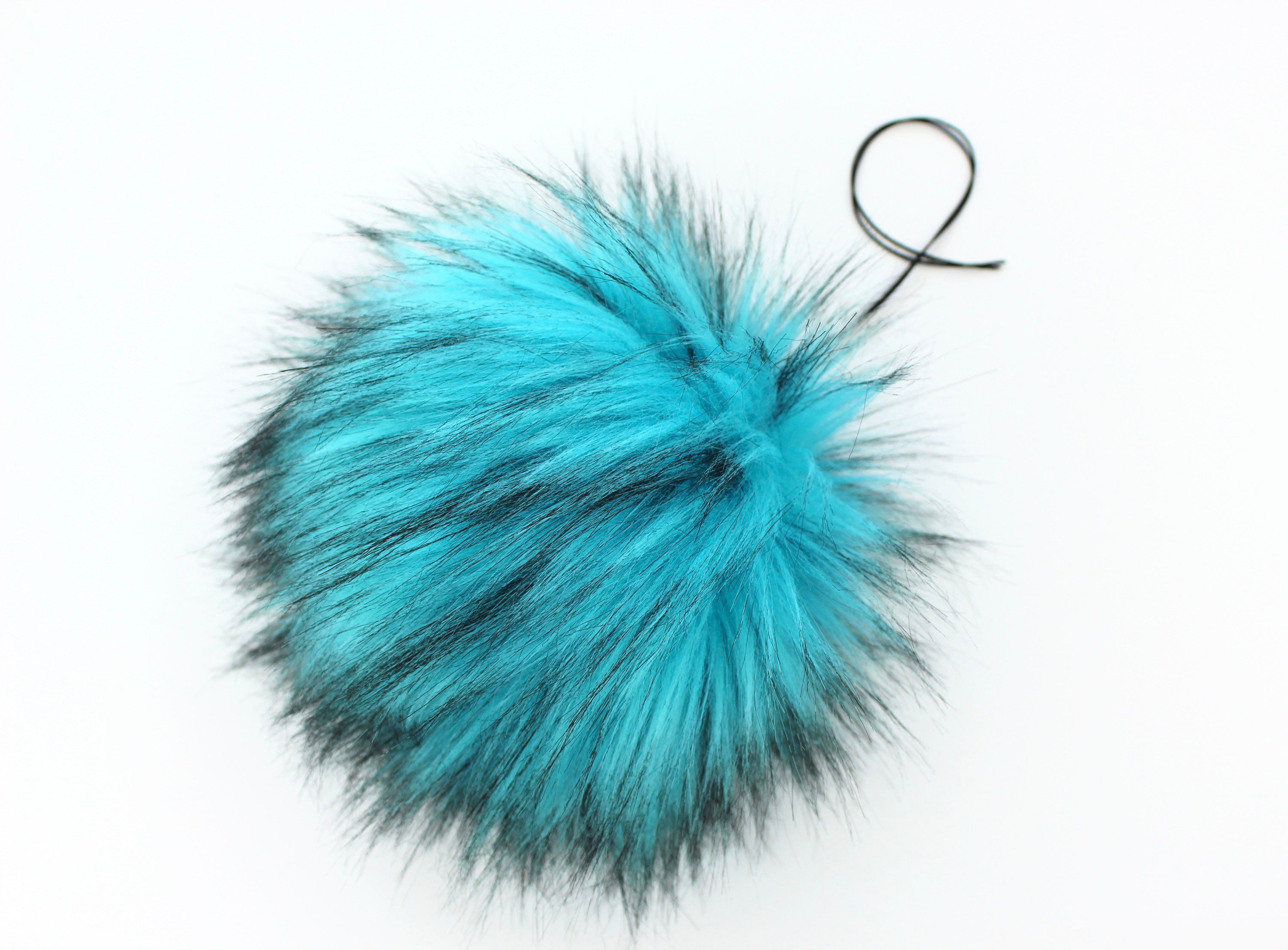 Blue Lagoon Faux Fur Pom OR DIY Square Fur Pom Pom for - Etsy