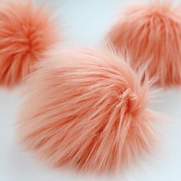 Peach Pom Pom - Etsy