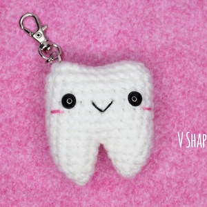 Tooth Keyhain- Crochet Tooth- Amigurumi Tooth- Dental- Gifts for ...