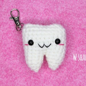Tooth Keyhain- Crochet Tooth- Amigurumi Tooth- Dental- Gifts for ...