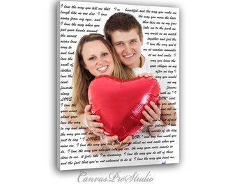 Personalized Canvas Print/ Gallery Wrapped/ Marriage Proposal | Etsy