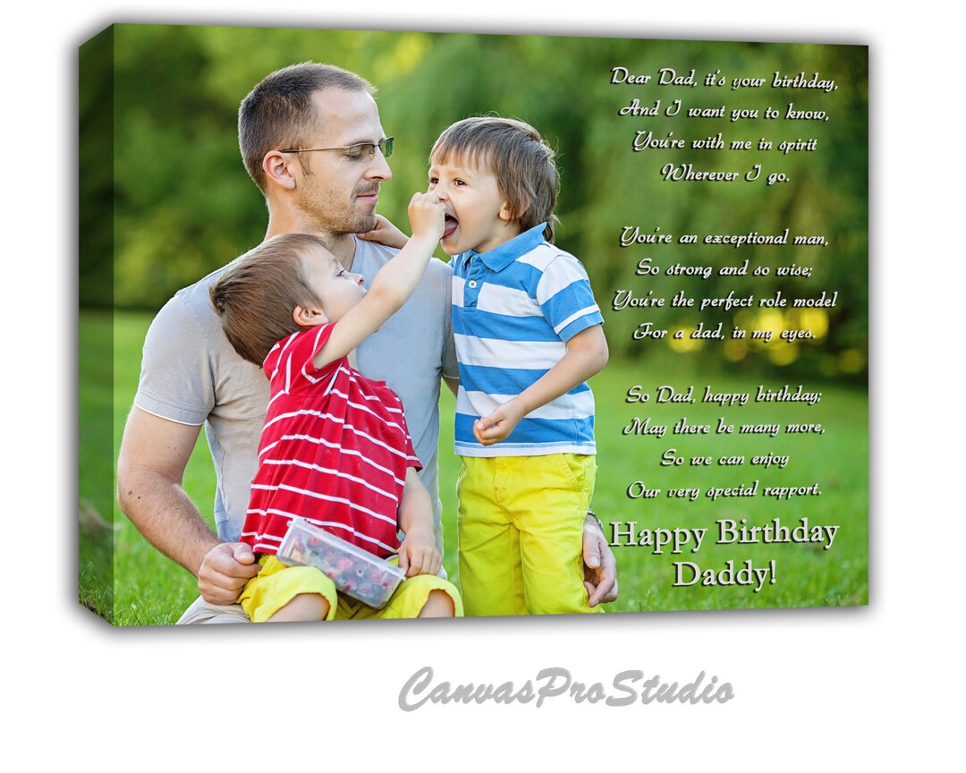 Custom Poem Print Poem Print Photo To Canvas With Poetry Etsy