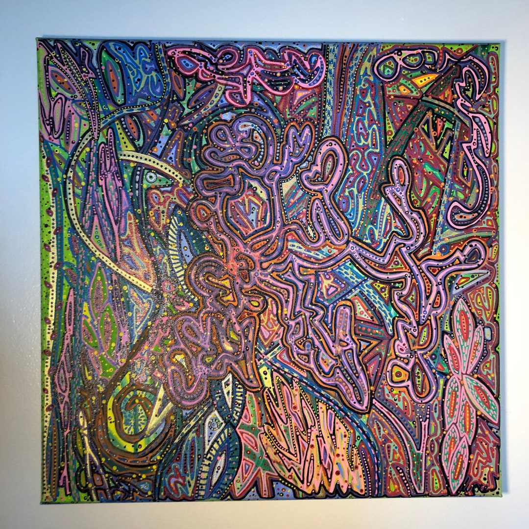 Abstract Bright Colorful Caribbean Underwater Life Painting - Etsy