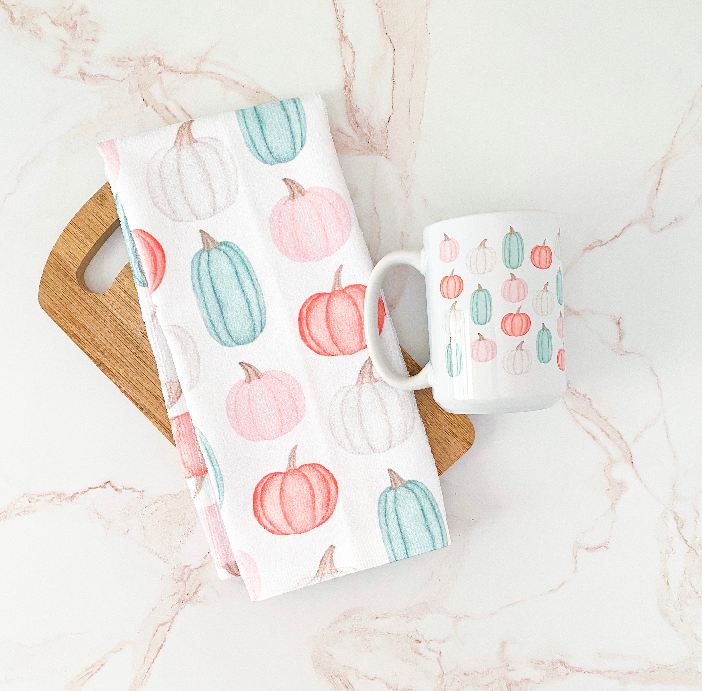 Pumpkin Kitchen Towel Fall Kitchen Decor Fall Decor Fall - Etsy