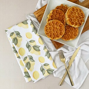 Lemon Kitchen Towels Lemon Kitchen Decor Yellow Kitchen Towel Farmhouse ...