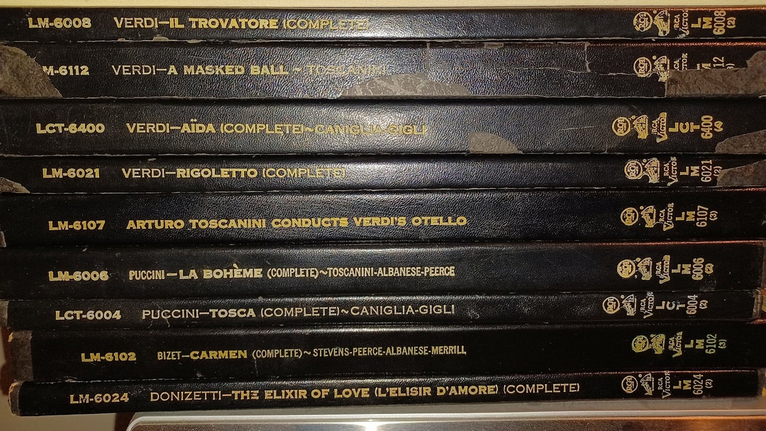 Vintage Italian Opera Record Sets - Etsy