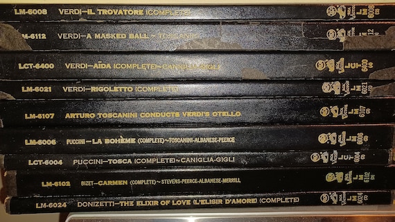 Vintage Italian Opera Record Sets | Etsy