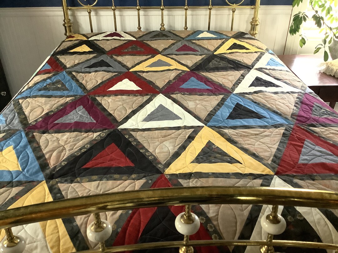 Triangles Galore Quilt - Etsy