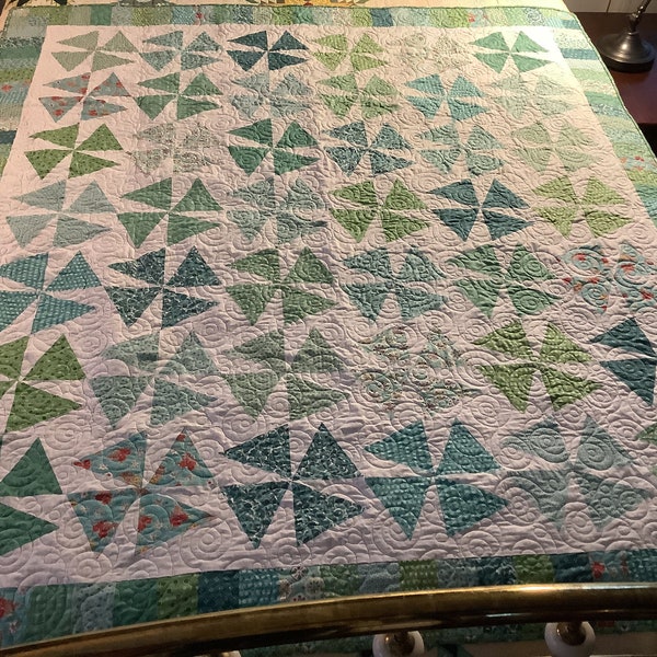 Pinwheel Quilt - Etsy