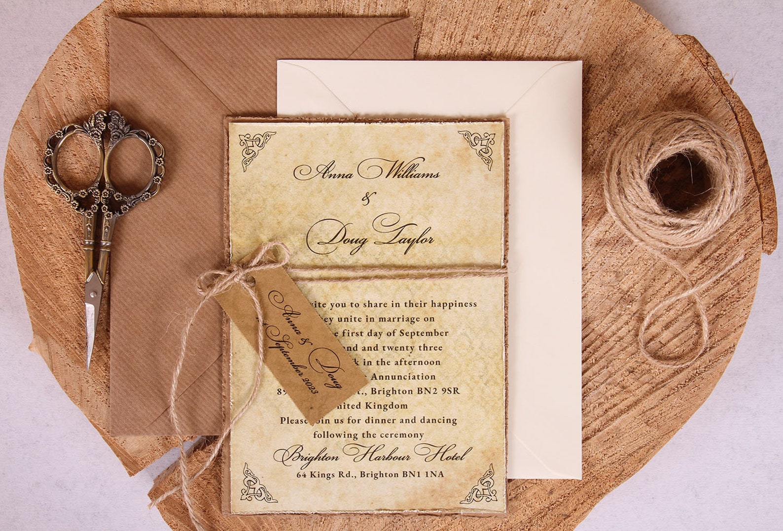 Antique Vintage Wedding Invitation - Etsy