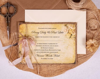 Antique Vintage Wedding Invitation - Etsy