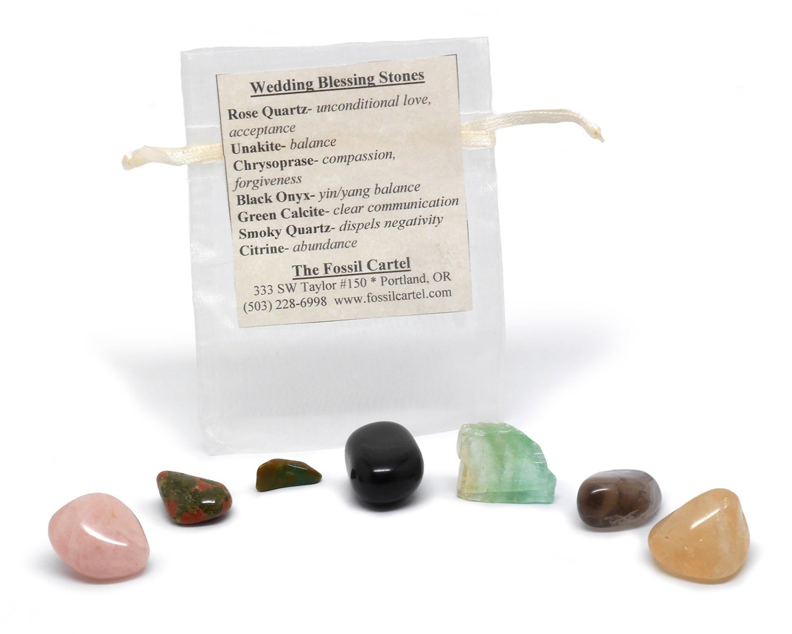 Wedding Blessing Stones Healing Pouch | Etsy