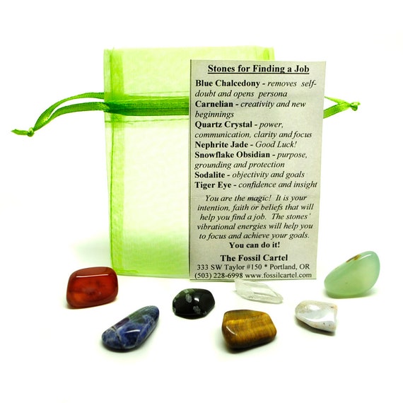 Stones for Finding a Job Healing Pouch - Etsy